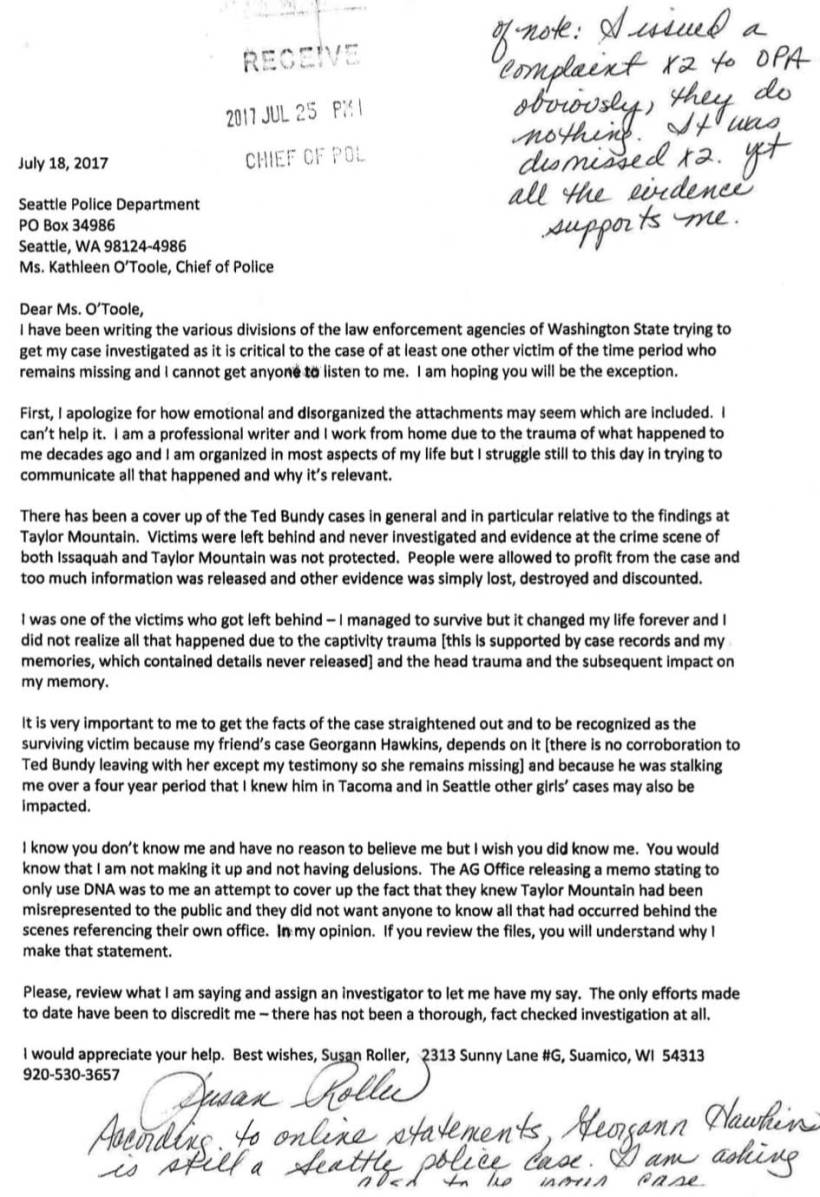 Sara A. Survivor: Part One (Susan Lorrayne Roller). | Another Bundy Blog.