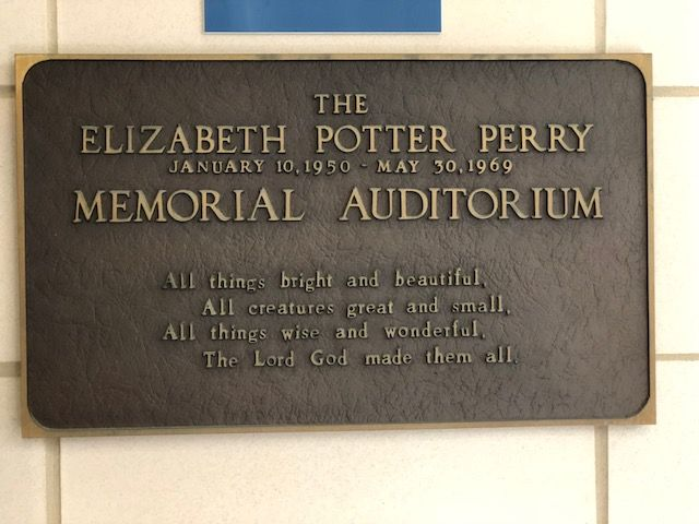 The Elizabeth Potter Perry Memorial Auditorium. | Another Bundy Blog.