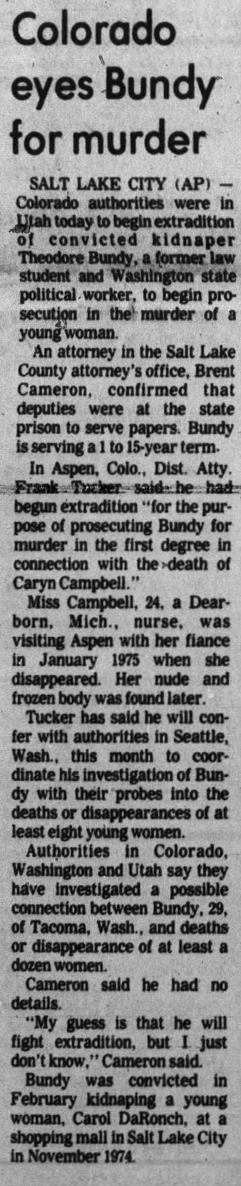 Bundy’s Activities on November 8, 1974. | Another Bundy Blog.