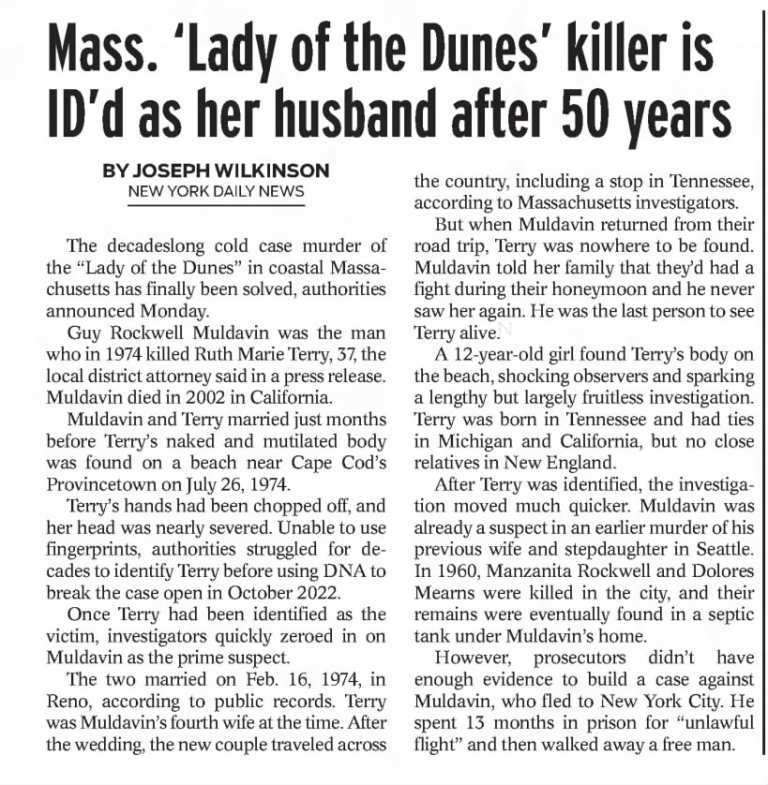 Ruth Marie Terry, AKA ‘the Lady of the Dunes.’ | Another Bundy Blog.