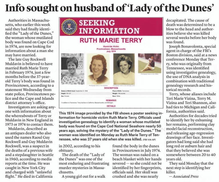 Ruth Marie Terry, AKA ‘the Lady of the Dunes.’ | Another Bundy Blog.