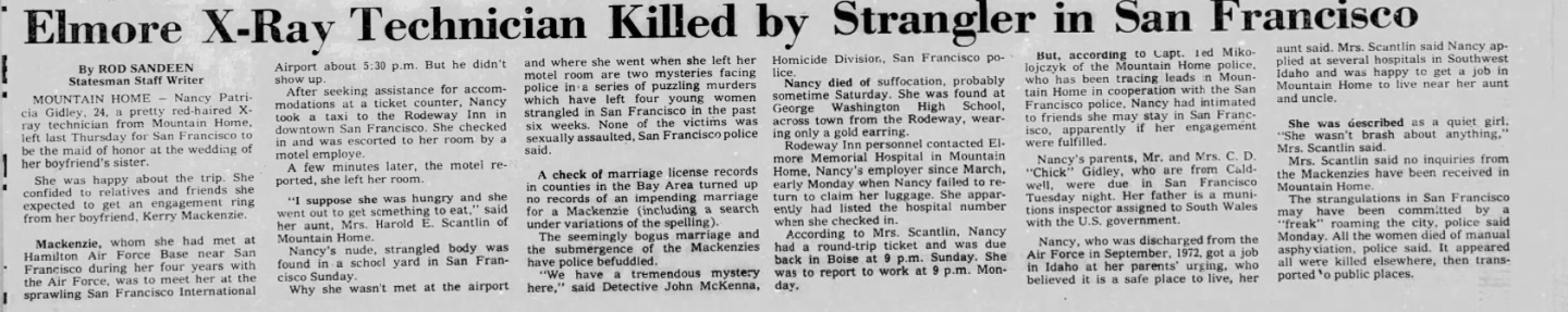 The Santa Rosa Hitchhiker Murders. | Another Bundy Blog.