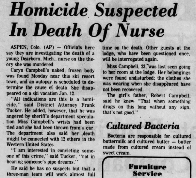 Caryn Eilene Campbell. | Another Bundy Blog.